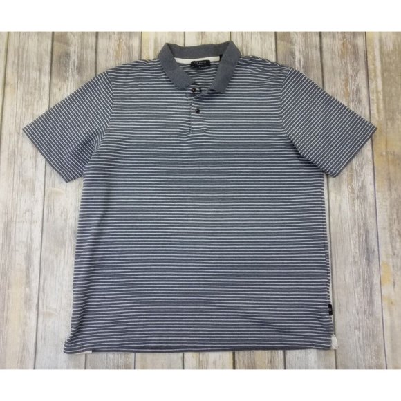 Ted Baker | Shirts | Ted Baker Polo Shirt Mens Size 5 Xl Gray White ...
